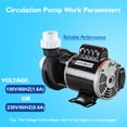 "LINGXIAO SPA Hot Tub Circulation Pump, 0.25HP LX Pump Motor, 115/230V ...