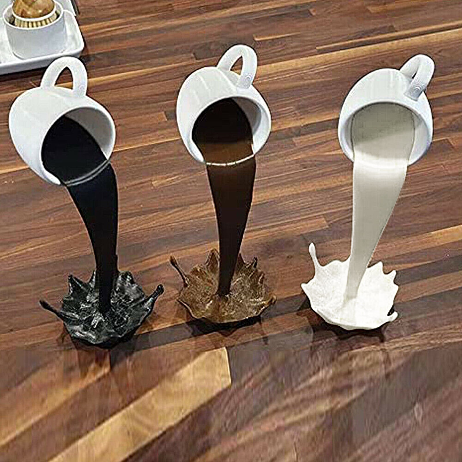 Hesroicy Floating Pouring Liquid Coffee Mug Cup Design Resin Model ...