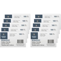 Business Source 3" x 5" Ruled White Index Cards, 72 lb Paper, Front ...