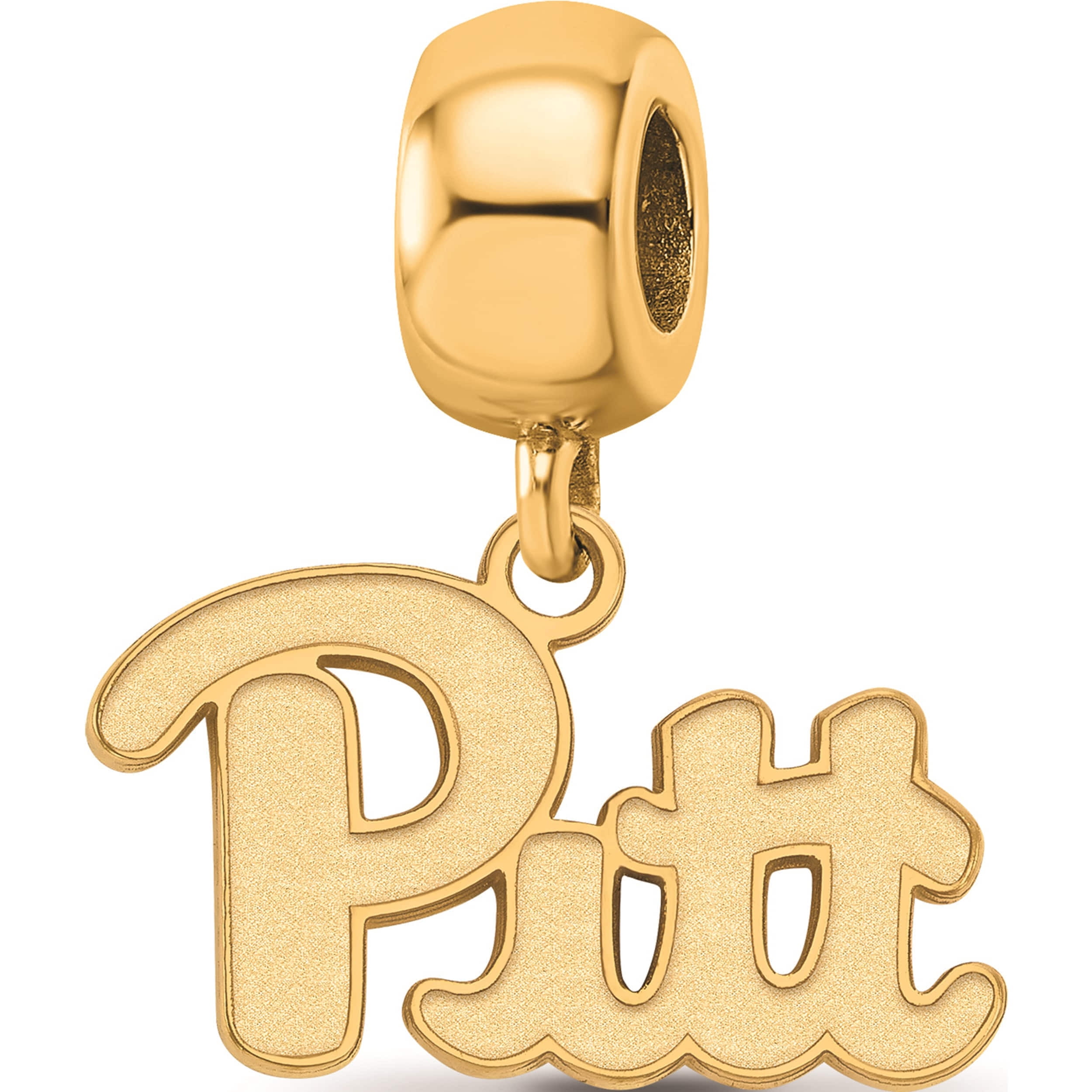 Ss/Gold Plated Sterling Silver With Gp Logoart University Of Pittsburgh ...