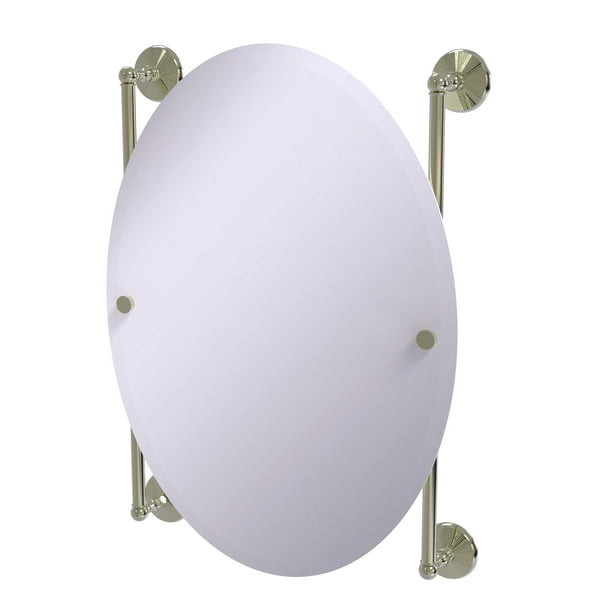 Monte Carlo Collection Oval Frameless Rail Mounted Mirror - Walmart.com