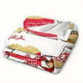 Chick-fil-a Themed Flannel Blanket - Soft, Breathable, Lightweight, All ...