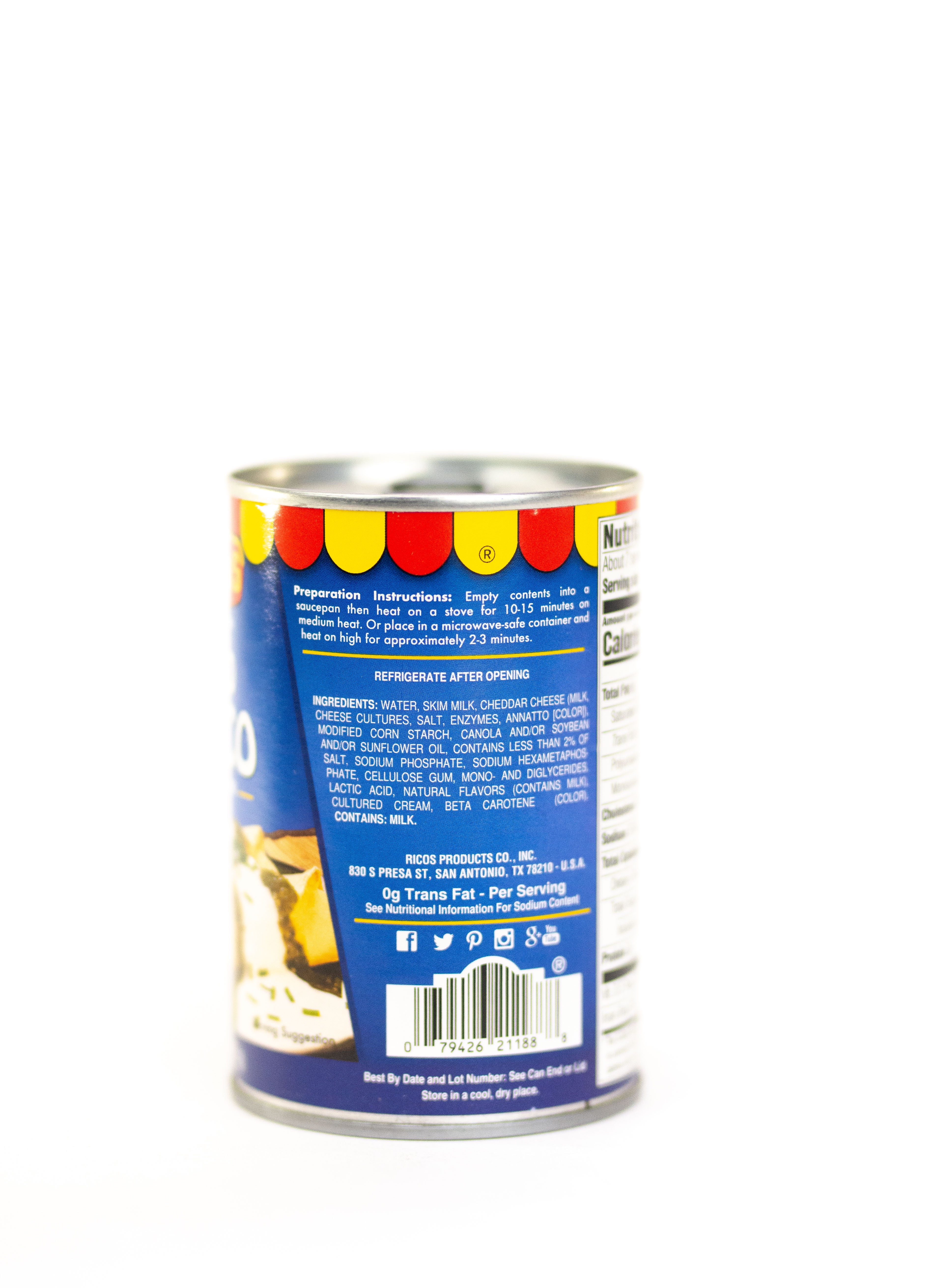 Buy Ricos White Queso Blanco Cheese Sauce, 15 oz Can Online at Lowest ...