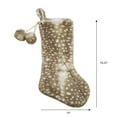 Faux Fur Leopard Christmas Stocking, Multicolor, 18.25", by Holiday ...