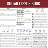 QMG Beginner Guitar Lesson Book for All Ages - 120 Pages, Color Coded ...