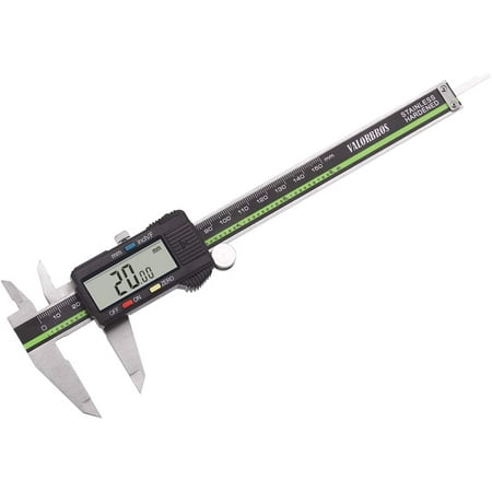 Merek Digital Caliper Stainless Steel with Large LCD Screen 6 Inch ...