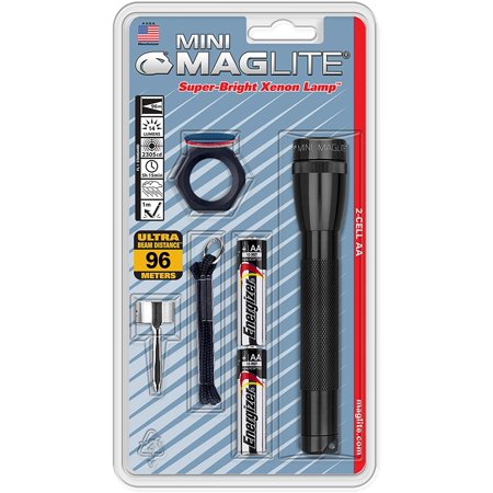 MAGLITE M2A01C AA Mini Maglite Flashlight Combo Pack (Black) | Walmart ...