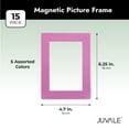 15-Pack 4x6 Magnetic Photo Frames Fridge Magnets with Colorful Borders ...
