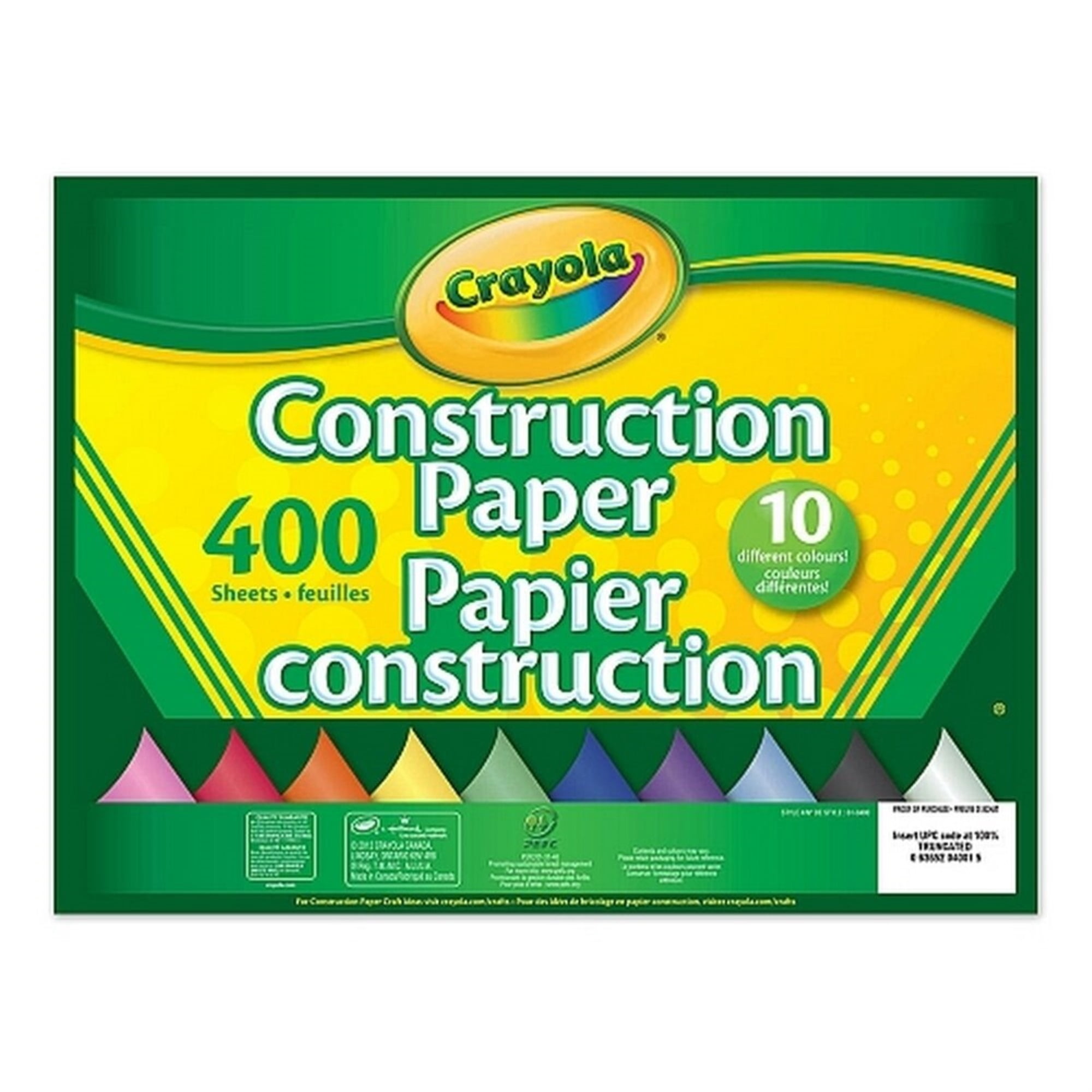 Crayola 400 Sheet Construction Paper Pad - Walmart.com