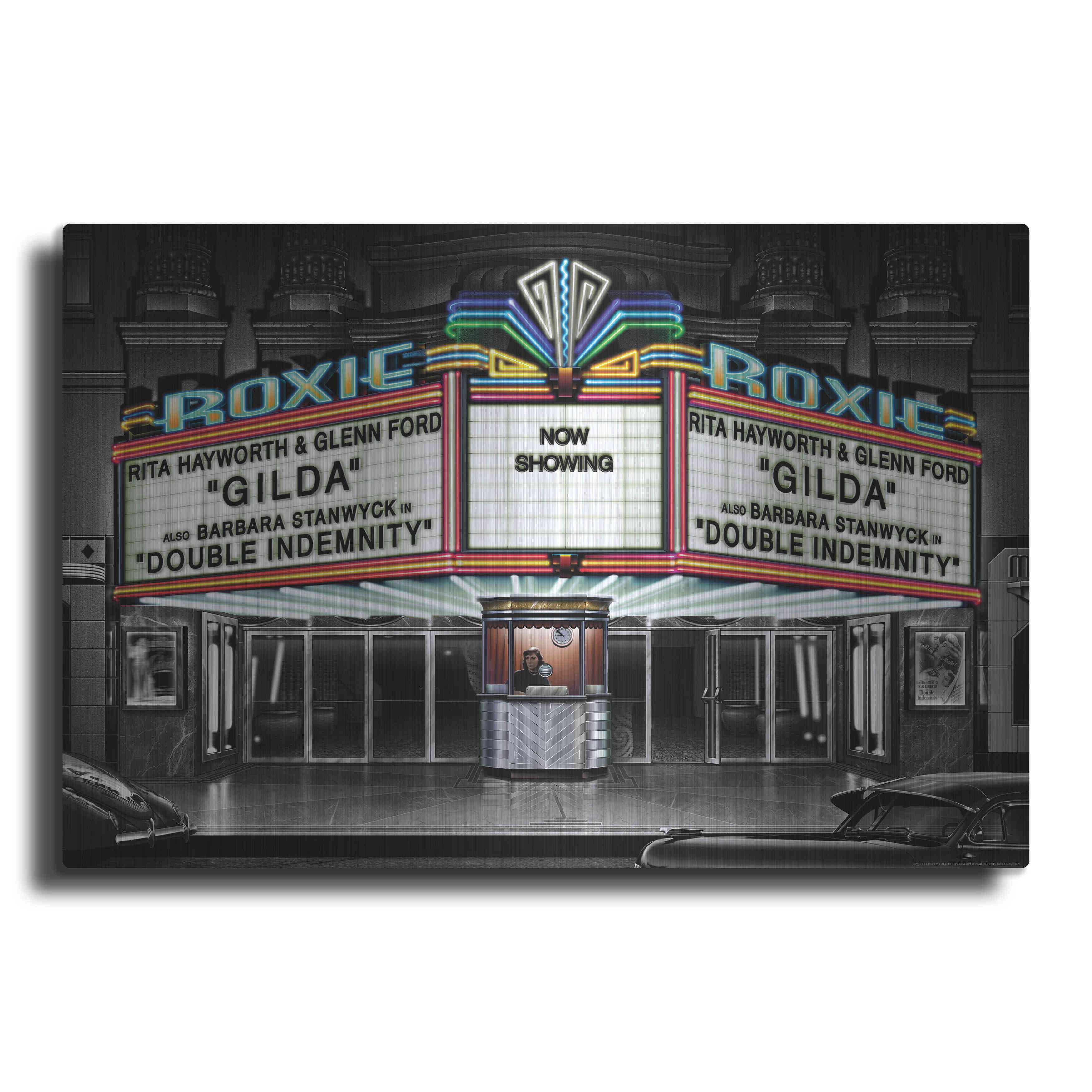 Luxe Metal Art 'Roxie' by Helen Flint, Metal Wall Art, 36"x24 ...