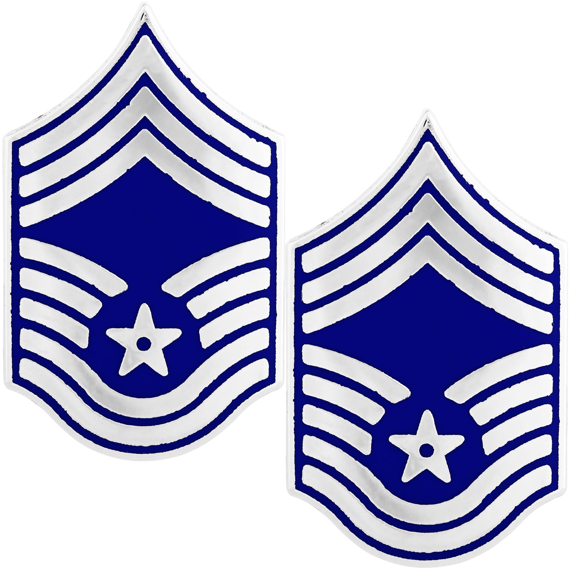 Air Force Chevron Metal Chief Master Sergeant E9 Pair - Walmart.com