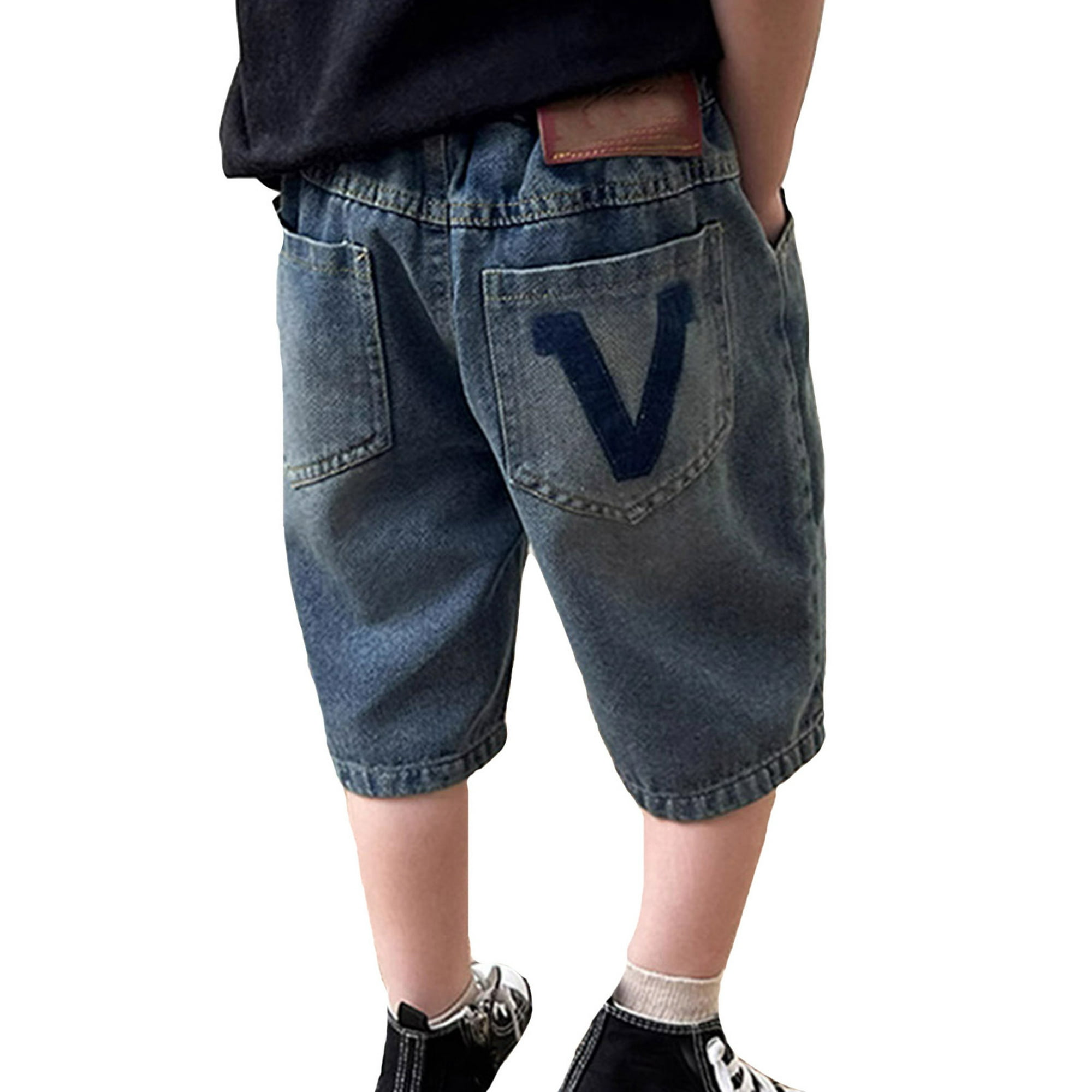 Click here for Dsscvnef Boys Denim Shorts casual Wide Leg Cargo J... prices
