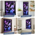 Dinosaurs Purple Dinosaurs on Black Shower Curtain Set, Waterproof ...