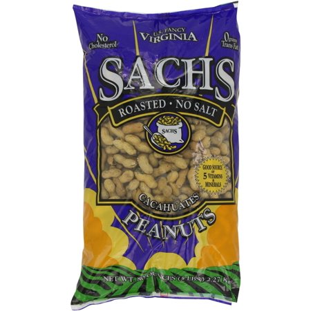 Sachs Unsalted In-Shell Peanuts, 80 Ounce - Walmart.com