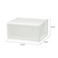 Iris Usa 47 Qt Stackable Plastic Storage Drawer Organization For Home