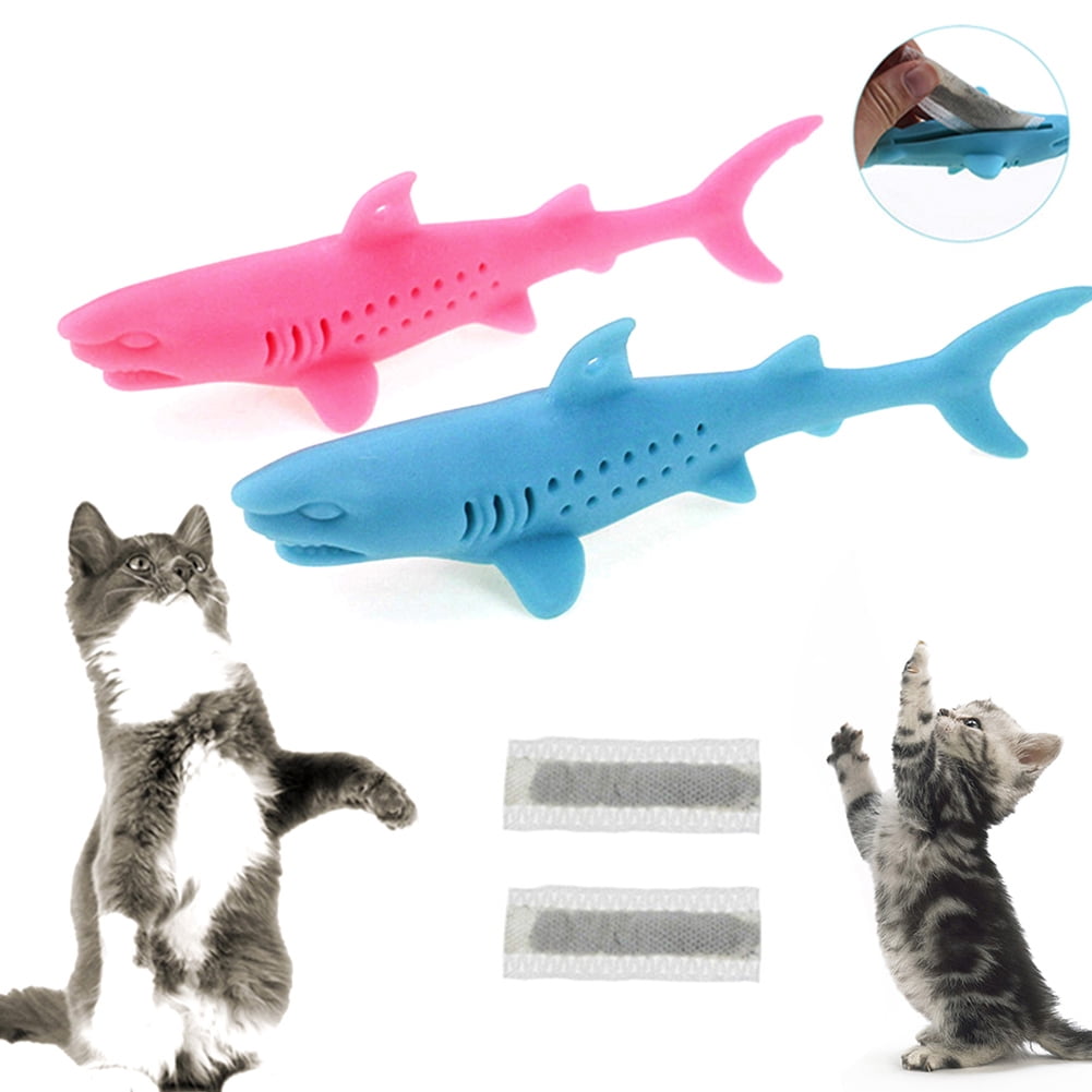 Walbest Cat Toothbrush Catnip Toy, Interactive Rubber Dental Care for ...