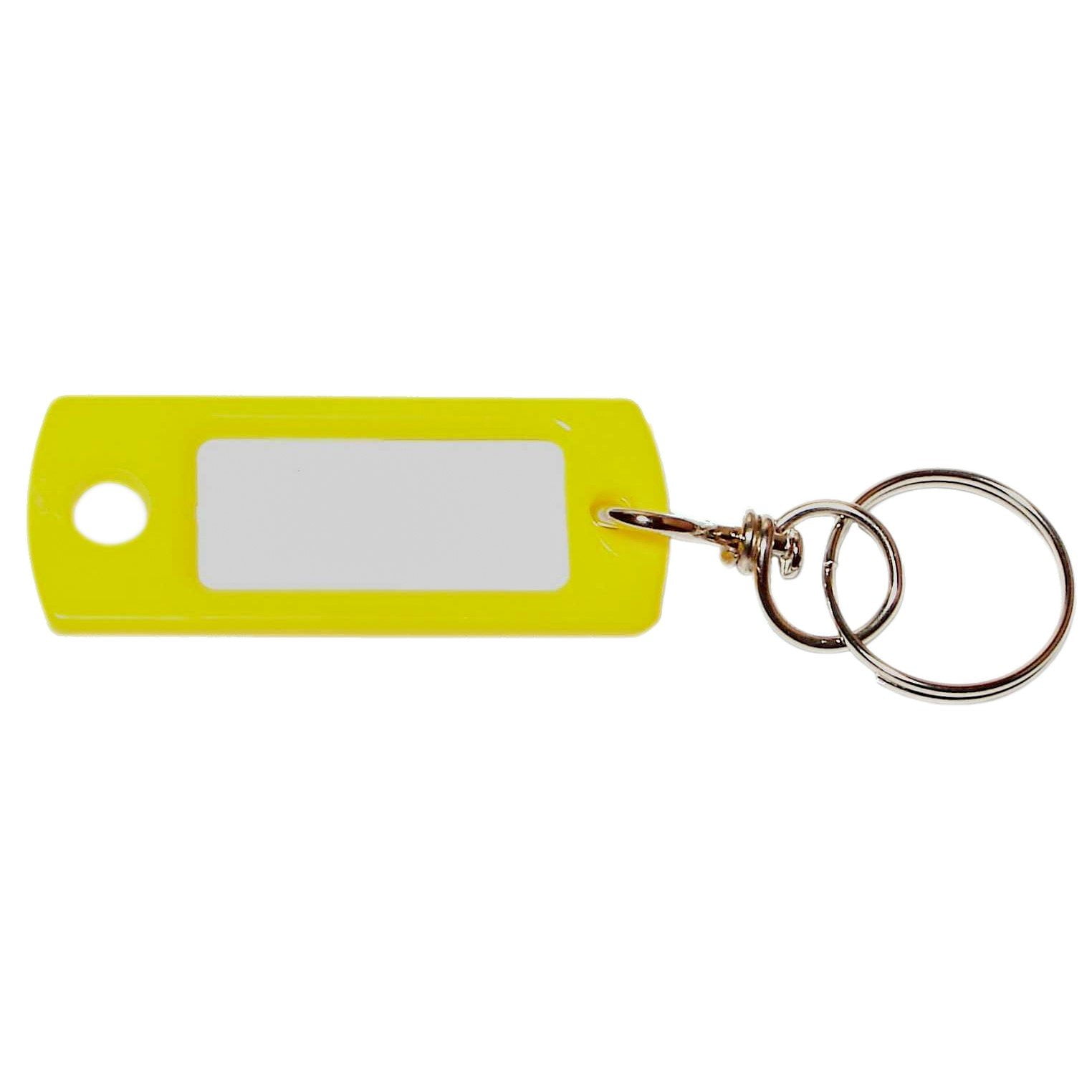 Yellow Key Tags with Metal Swivels (6 pcs.) - Walmart.com