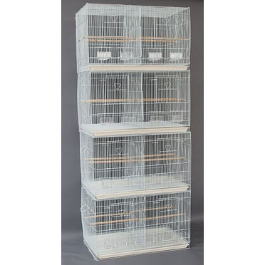 Six of White Breeding Breeder Bird Flight Cages 24" x 16" x 16"H For ...
