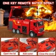 Remote Control Fire Truck, 9 Channel RC Rescue Firetruck with Water ...