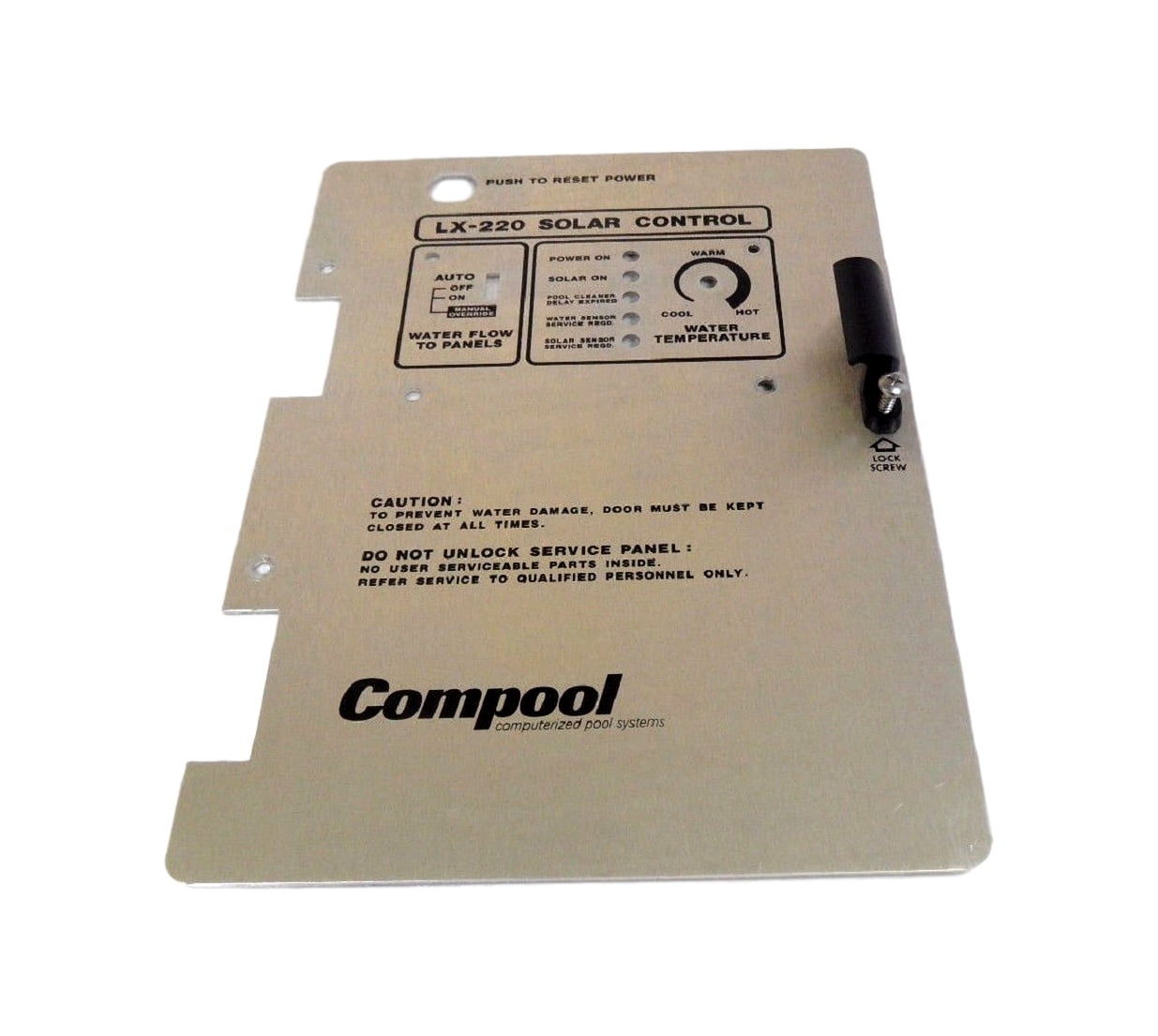 Pentair Compool LX-220 BEZEL Replacement Solar Control Panel LX220 ...