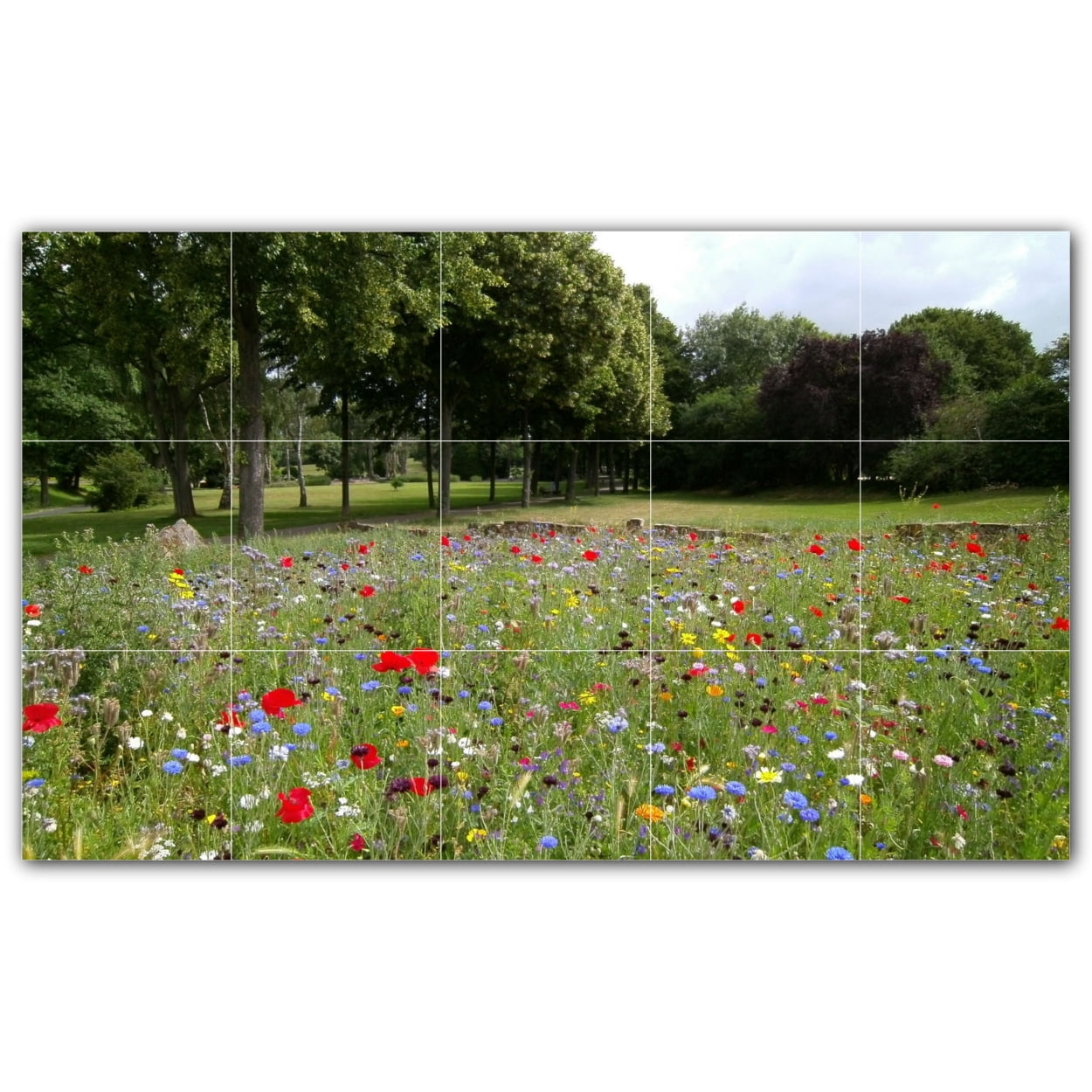 Picture-Tiles.com: Spring Ceramic Tile Wall Mural WAL500952-53XL. 60"W ...