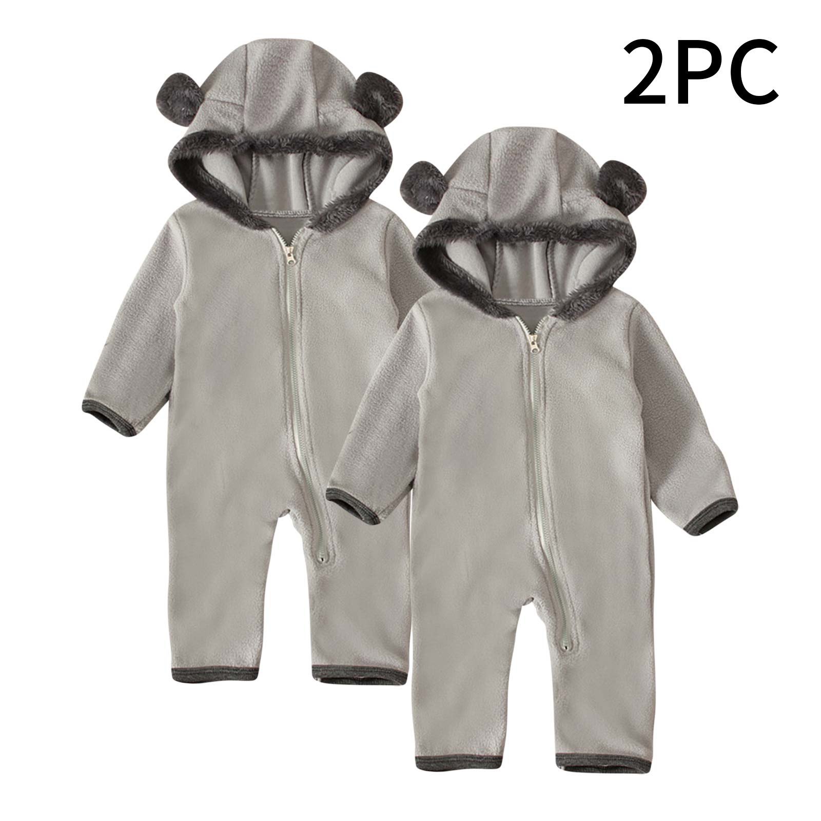 Click here for Jsaierl 2 Pcs Fleece Baby Bunting Bodysuit Solid C... prices