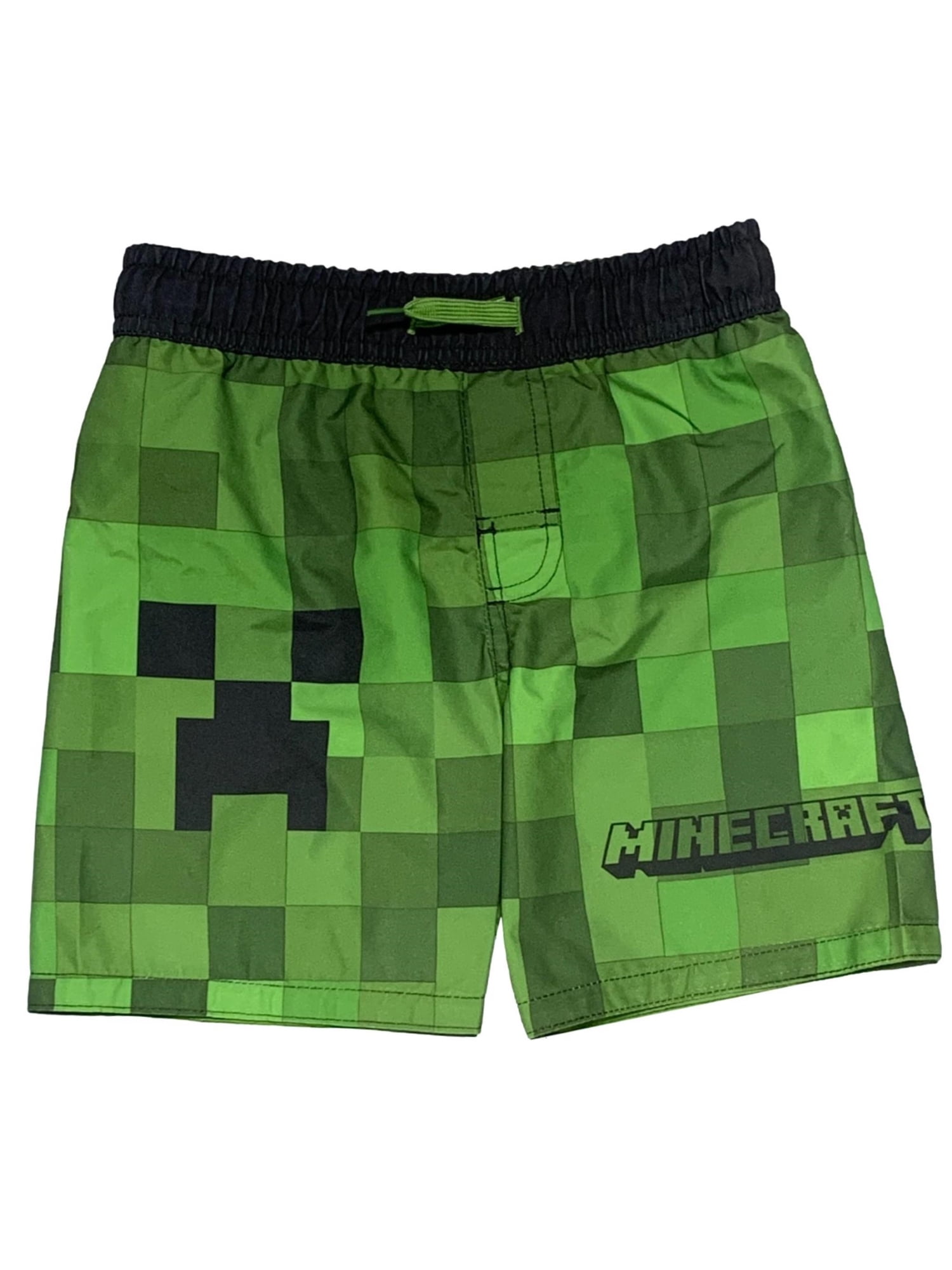 Minecraft Boys' Creeper Swim Trunks, Sizes XS-L - Walmart.com