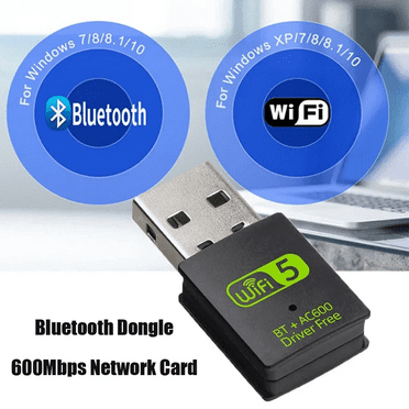 650Mbps USB Wifi Adapter Dual Band 2.4G/5.8Ghz Network Card 600Mbps ...