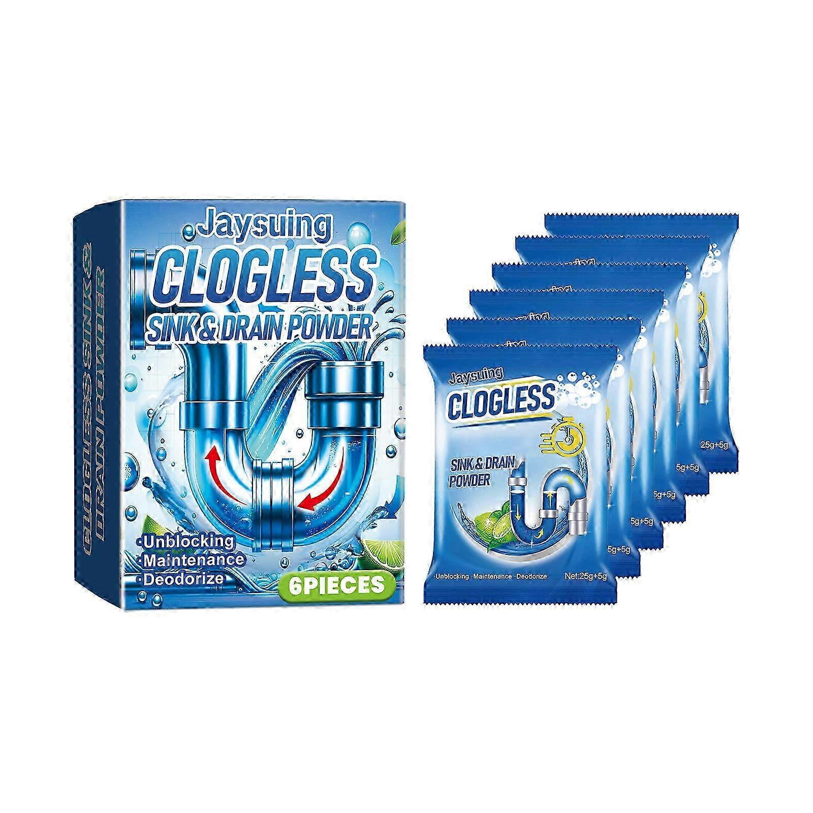 Jaysuing Pipe Unclogging Cleaning Powder Dissolved Dredge Sewer Drain ...