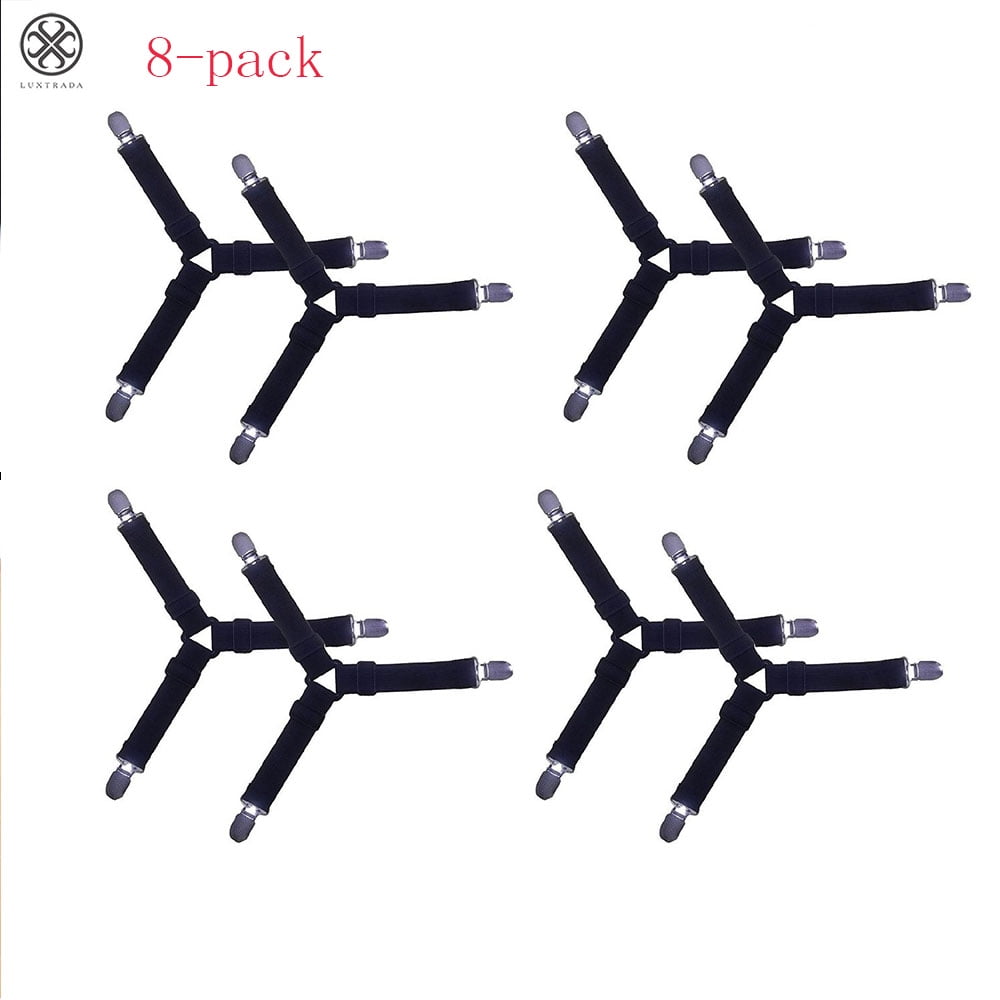 Luxtrada Triangle Bed Mattress Sheet Clips Grippers Straps Suspender ...