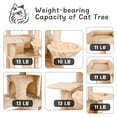Pefilos 63" Cat Trees Cat Towers for Large Cats, Indoor Pet Activity ...