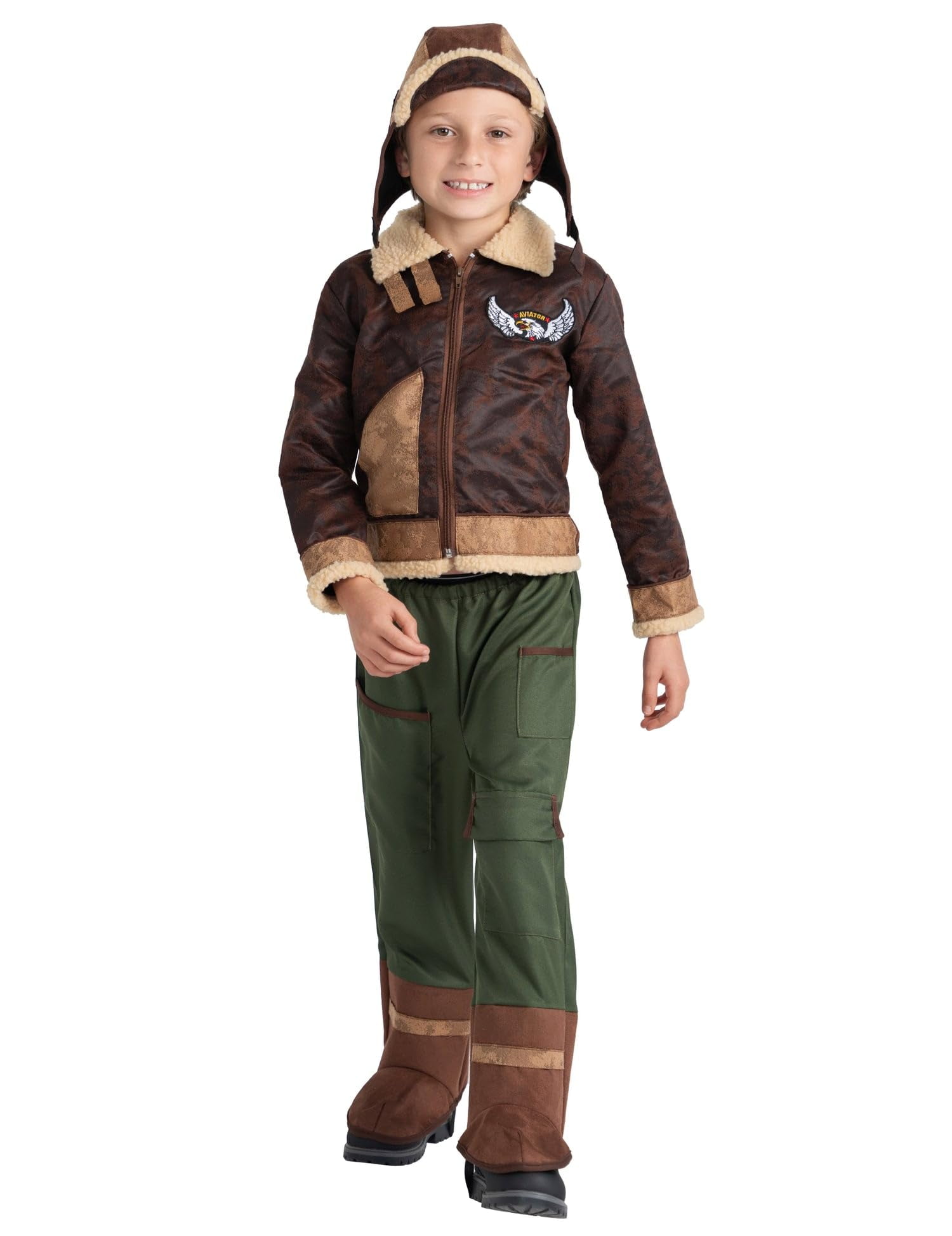 Disfraz de aviador, piloto de caza americano, unisex, para niños ...