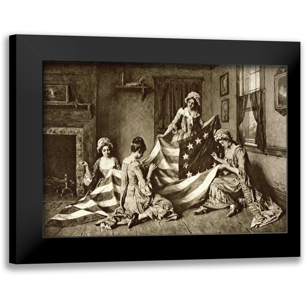 Unknown 18x14 Black Modern Framed Museum Art Print Titled - Betsy Ross ...