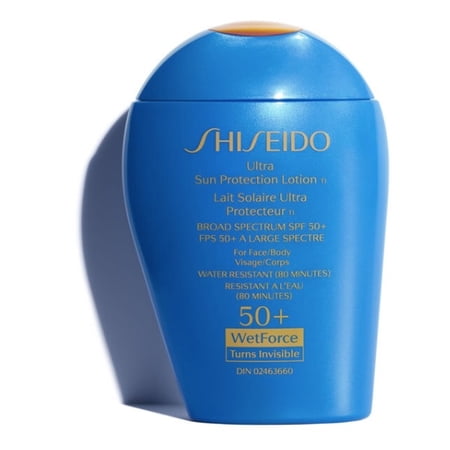Shiseido Ginza Tokyo Ultra Sun Protection Lotion 50+ WetForce Turns ...