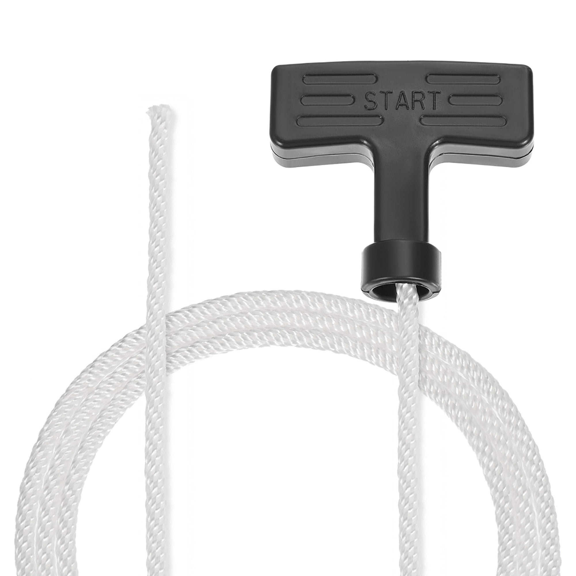 Recoil start Rope with Handle 4mm Dia. 1.15m 3.7ft Polyester Pull Cord ...