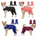 Adjustable Dog Post Surgical Recovery Suit With Sticker Closures ...