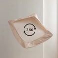 ML Washed Cotton Fitted Bed Sheet with Elastic Band Solid Color ...