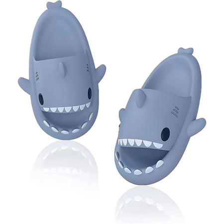 Shark Cloud Slippers - Premium Shark Slides - Super Soft, Comfy, Silent ...