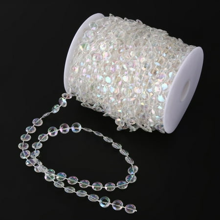 jovati 99FT 30M Acrylic Plastic Crystal Clear Beads String for Curtains ...