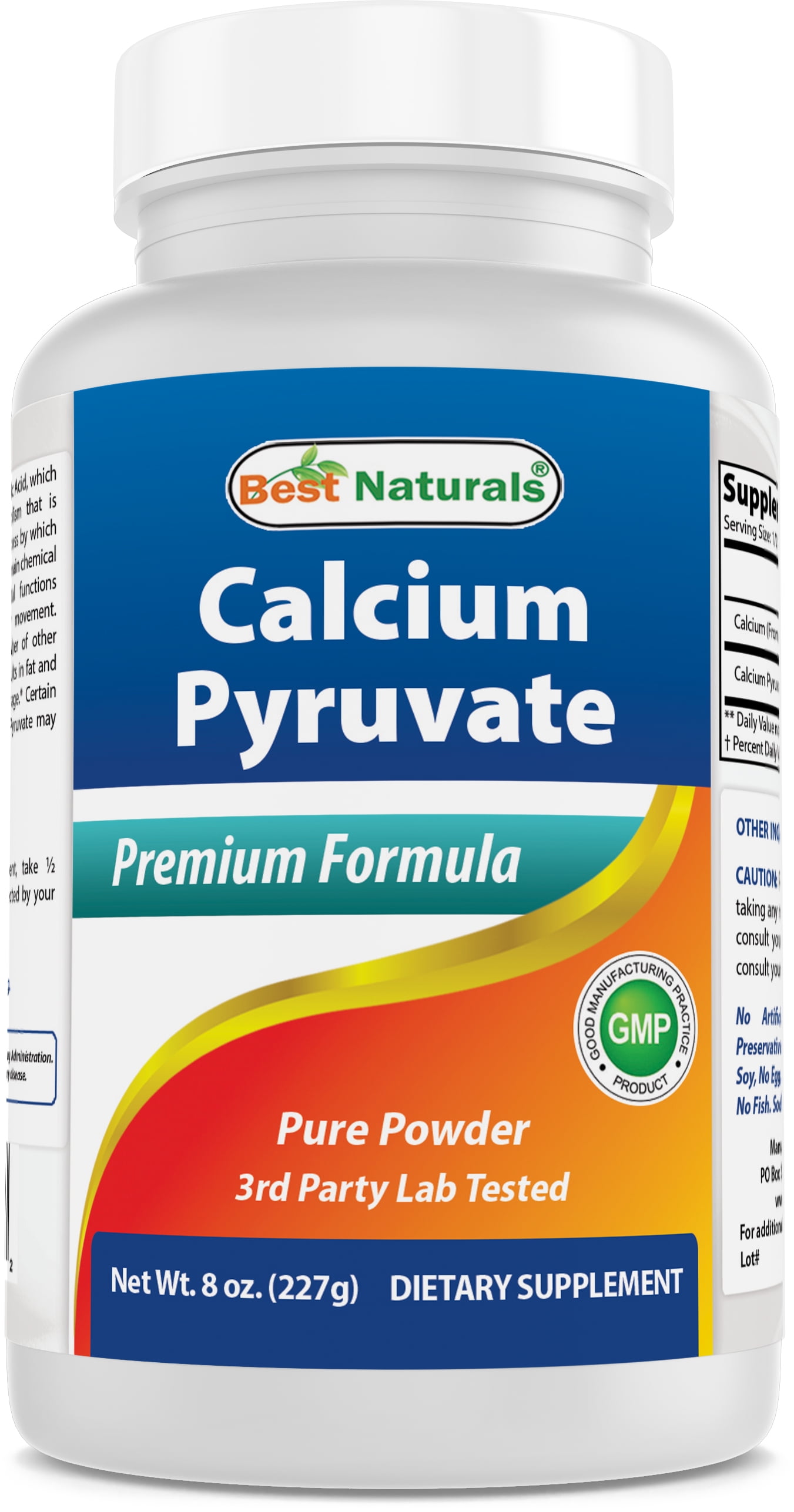 Best Naturals Calcium Pyruvate Powder 8 OZ - Walmart.com