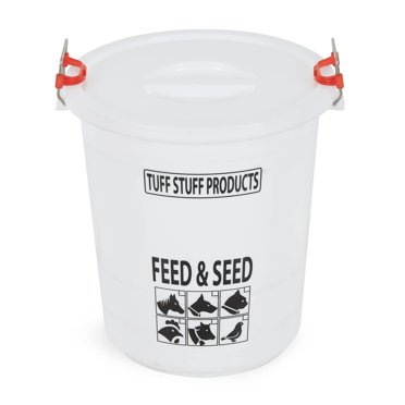 Tuff Stuff Products FS7 7 Gallon Feed and Seed Heavy Duty Plastic Drum ...