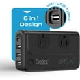 Ceptics - 6 in 1 Travel Adapter and Voltage Converter, 220V to 110V ...