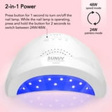 SUNUV SUNone LED Nail Dryer for Gel Polish 24W/48W UV Light with 3 ...