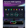 SONDTUO Computer Soundbar, HiFi Stereo Desktop Speaker, RGB Lights ...