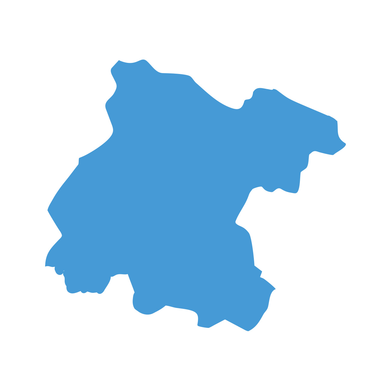 Guanajuato State Shaped Sticker Decal Die Cut - Self Adhesive Vinyl - Weatherproof - Made in USA ...