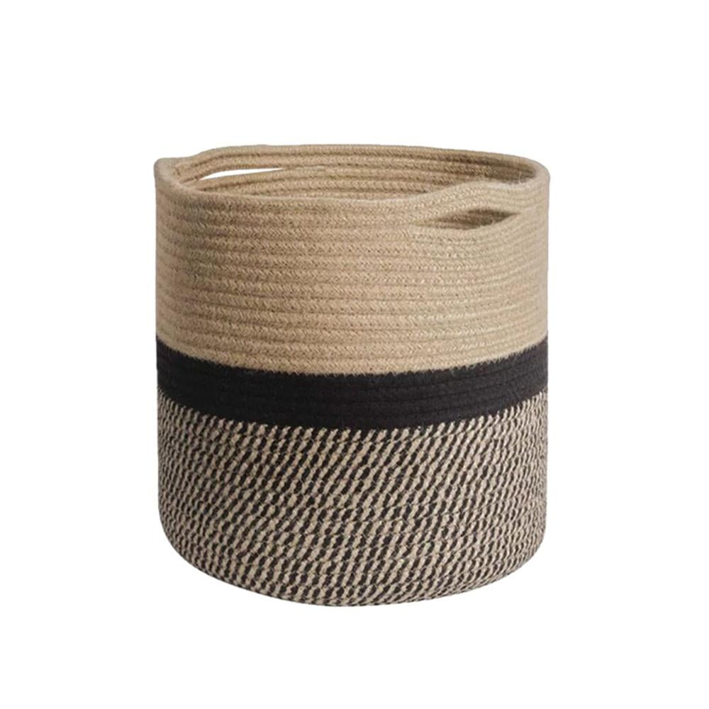 Jute Rope Woven Plant Basket Cotton Rope Planter Pot Indoor Plants ...