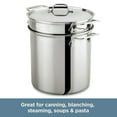 All-Clad 8 Quart Stainless Steel Multi-Pot with Lid, Steamer and ...