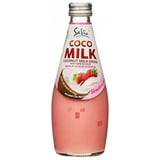 SaVia Strawberry Coconut Milk Drink, Real Coconut Chunks, 12 Pack, 9 ...