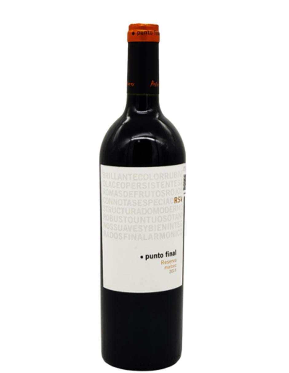 Caja de 6 Vino Tinto Punto Final Reserva Malbec 750 ml | Walmart en línea
