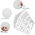8 Sheets Mailbox Numbers Stickers Waterproof Vinyl Number Self Adhesive ...
